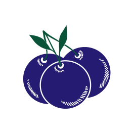 Blueberries Poly Marketeer