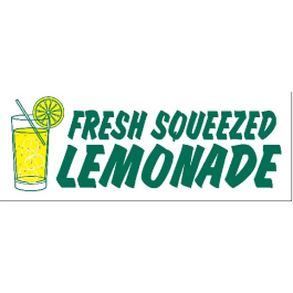 Fresh Squeezed Lemonade 3' x 8' Economy Banners