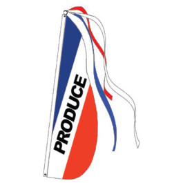 Produce Feather Flag Kit 13 ft Tall